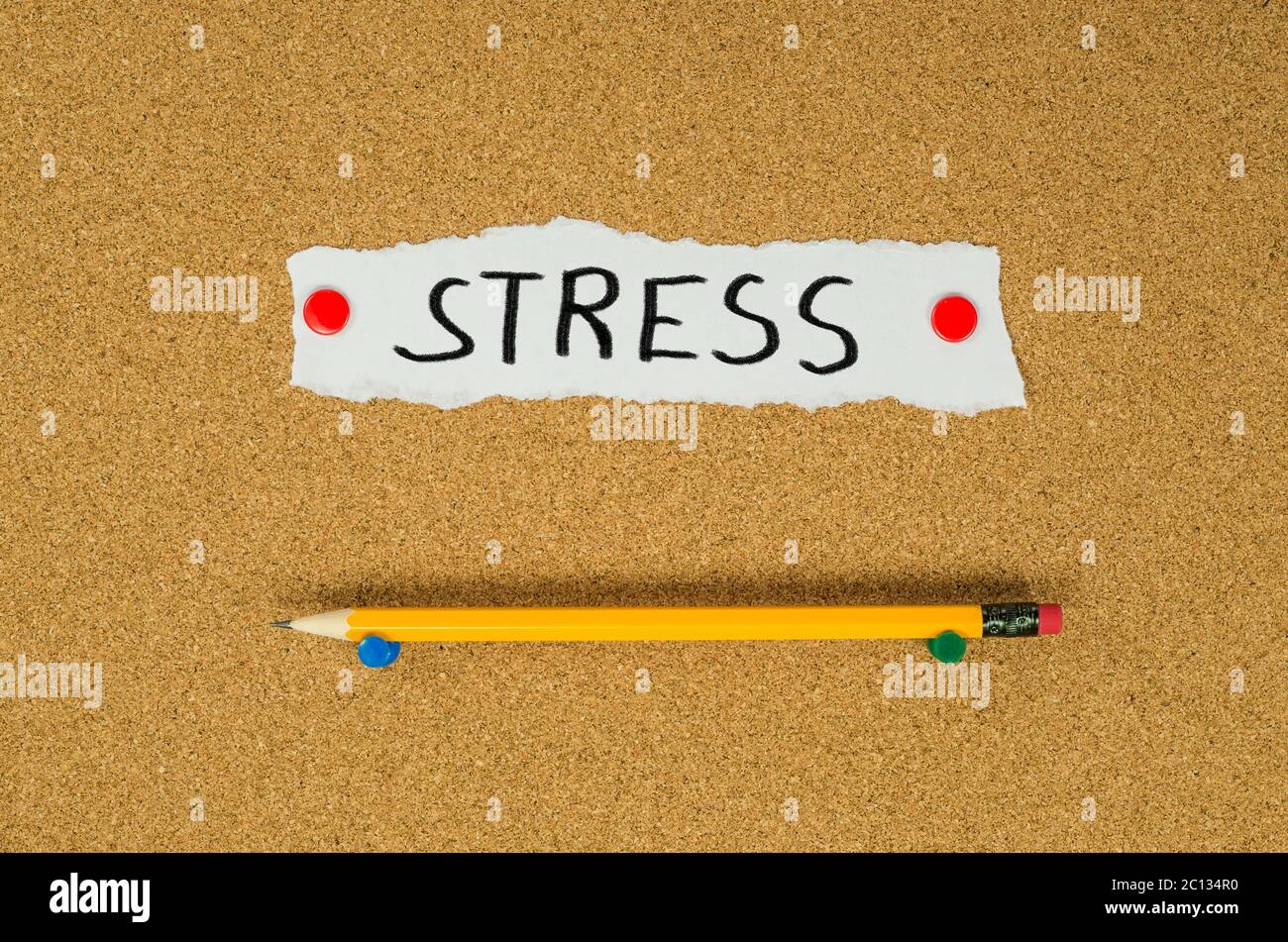 Depression text note message pin on bulletin board Stock Photo - Alamy