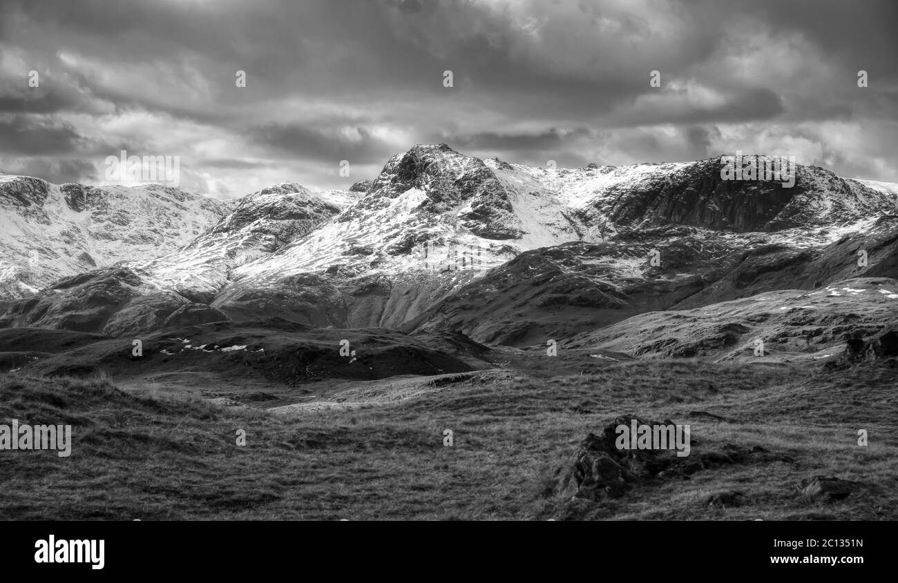 Hikes in the lake district Black and White Stock Photos & Images - Alamy