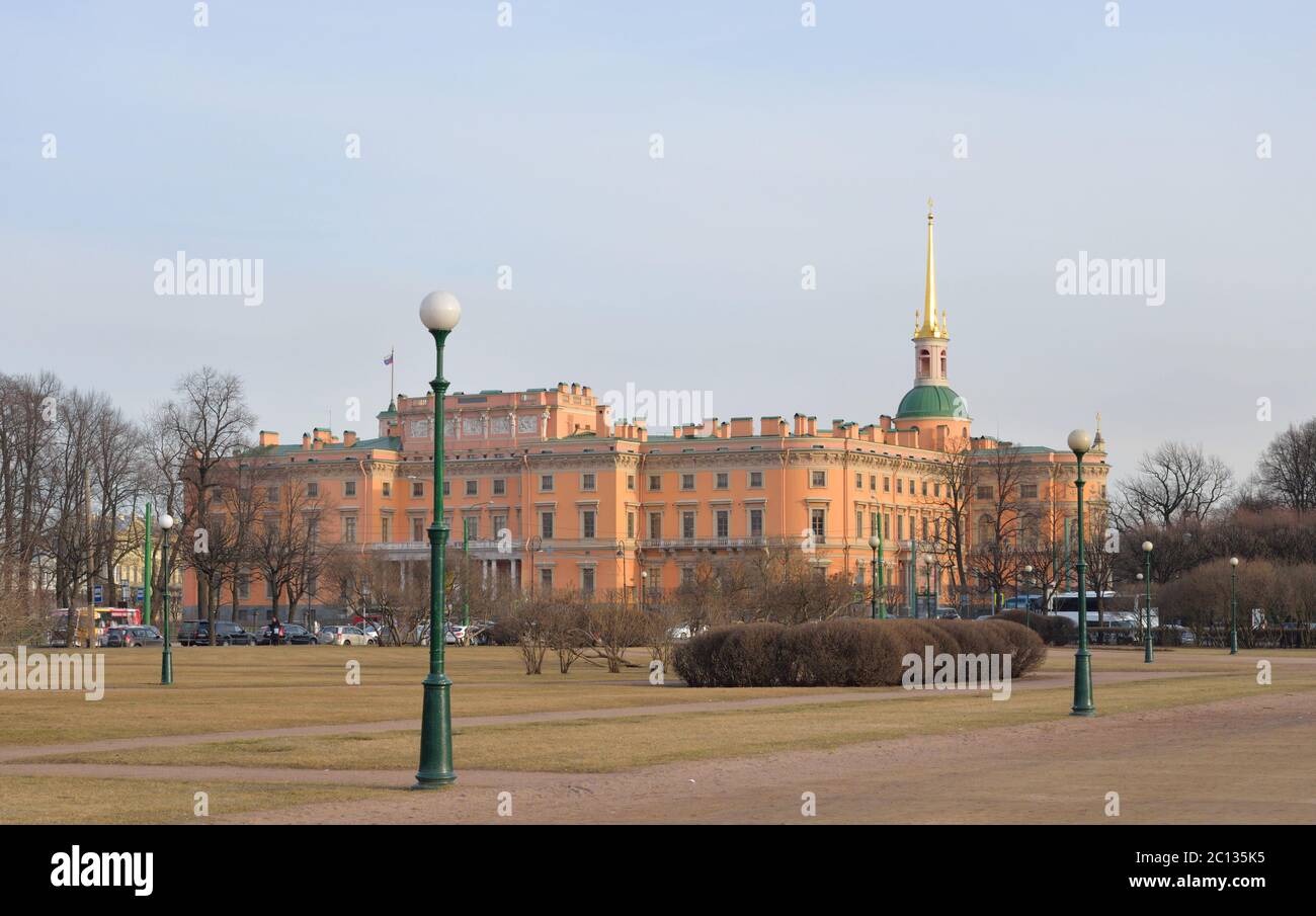 The Mikhailovsky Castle Stock Photo - Alamy
