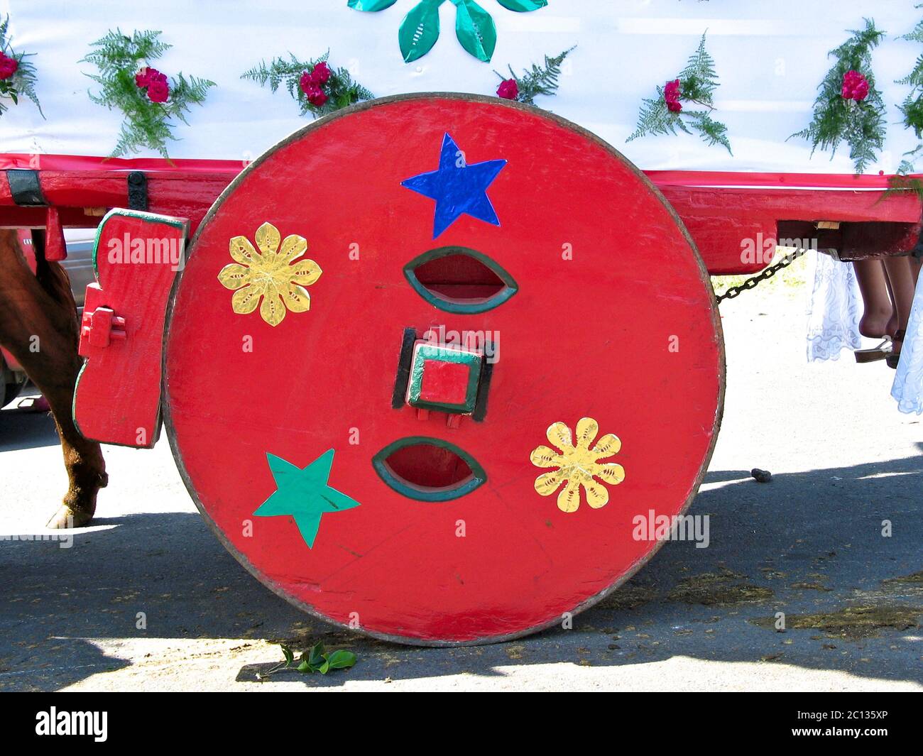 Decorative cart, farming festiva in Portugal, Azores Stock Photo - Alamy