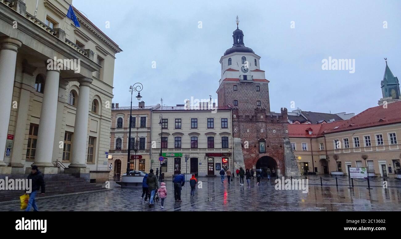 Lublin is a famous city in Poland, Eastern Europe. Wonderful streets ...