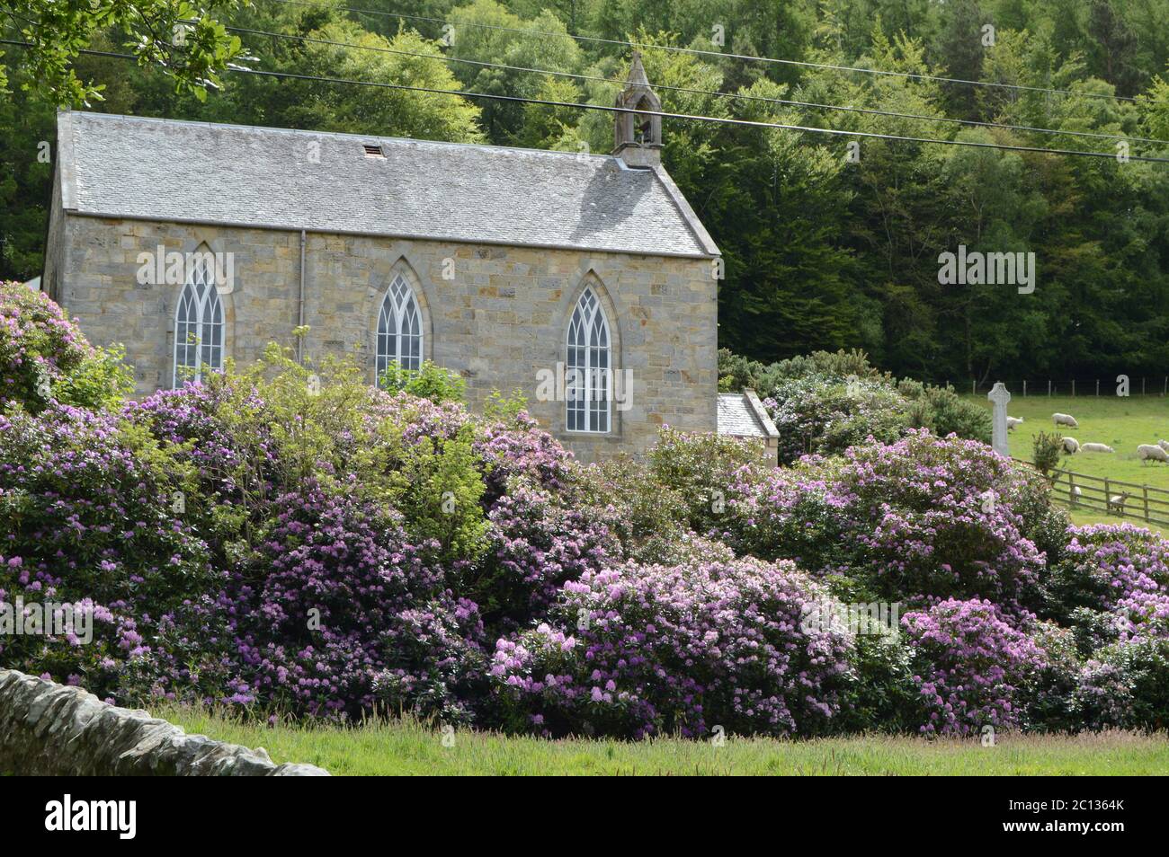 Kemback Parish Church, built 1814 in Gothic style Stock Photo - Alamy