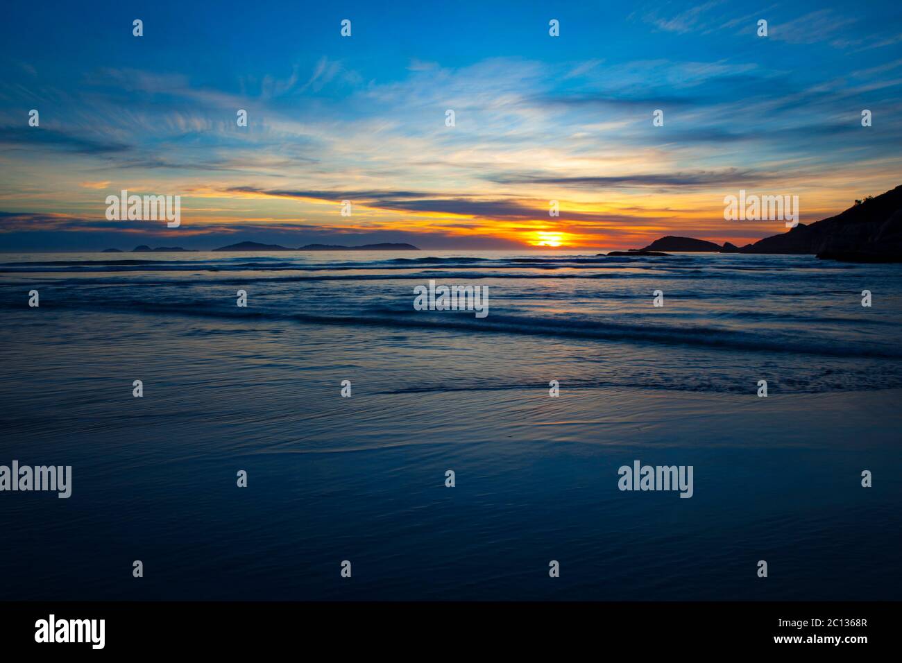 Sunset at Squeaky Beach at Wilsons Prom - so named because it squeaks ...