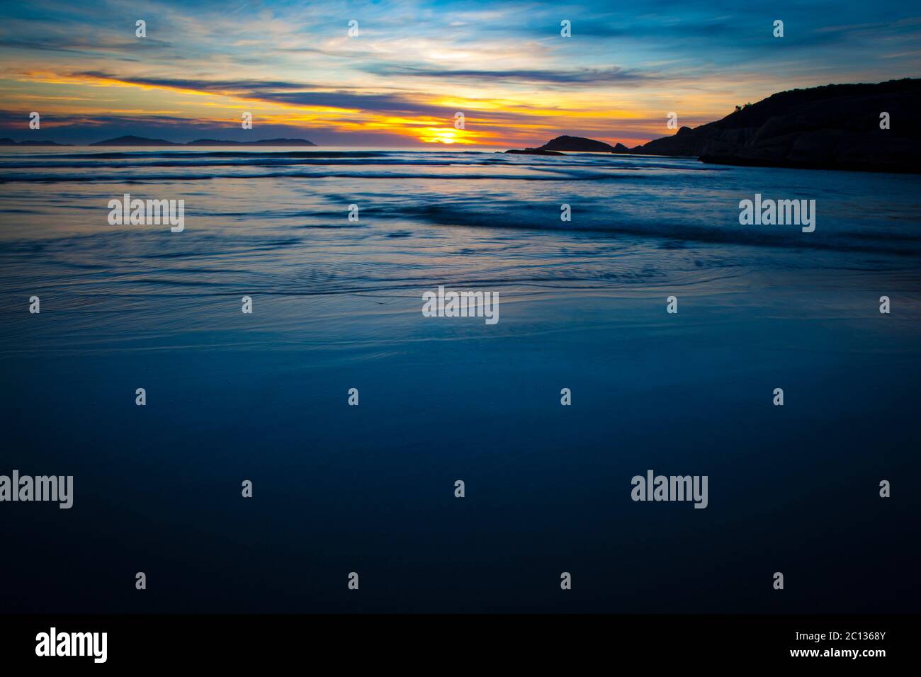 Sunset at Squeaky Beach at Wilsons Prom - so named because it squeaks ...