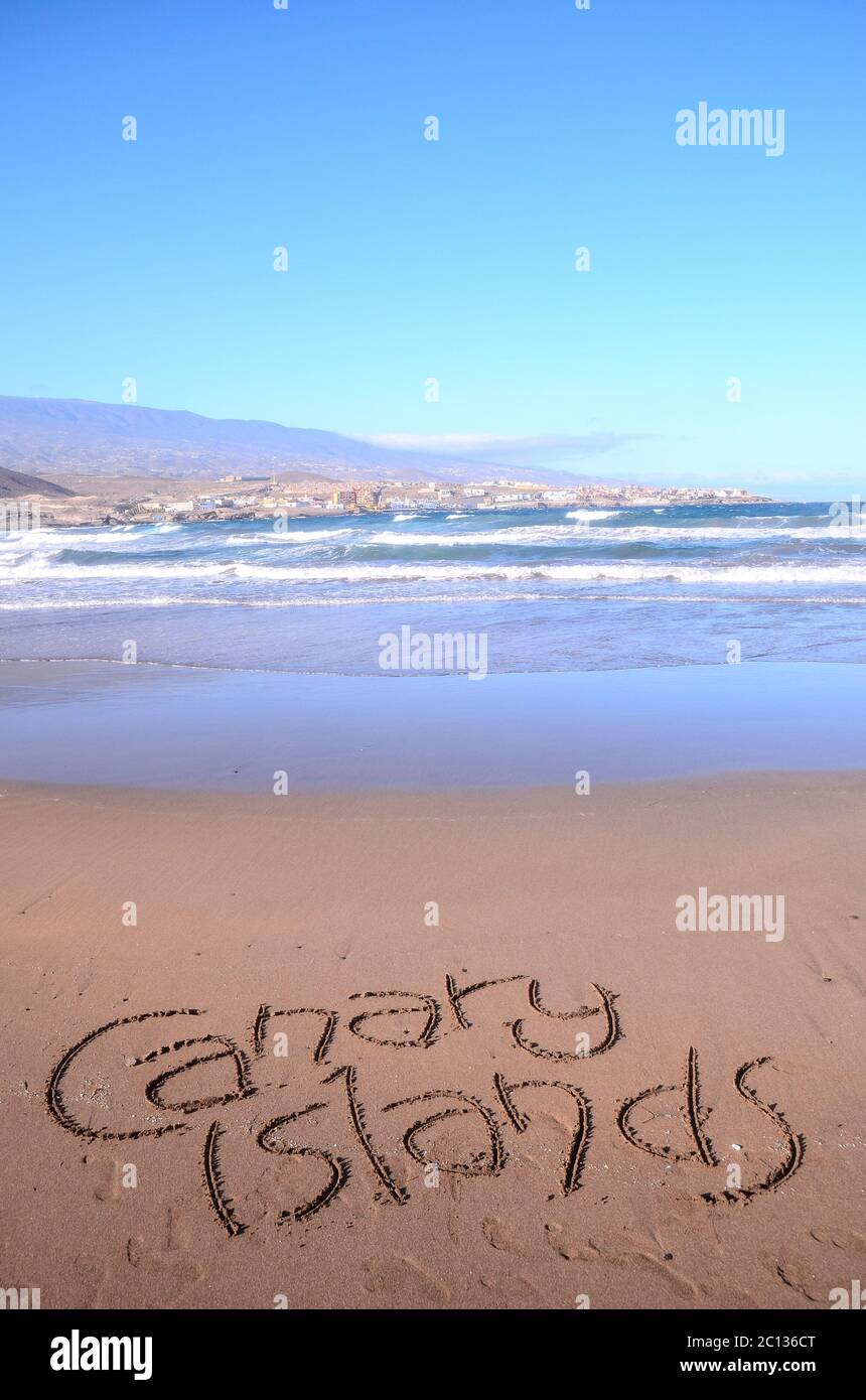 Word Written on the Sand Stock Photo - Alamy