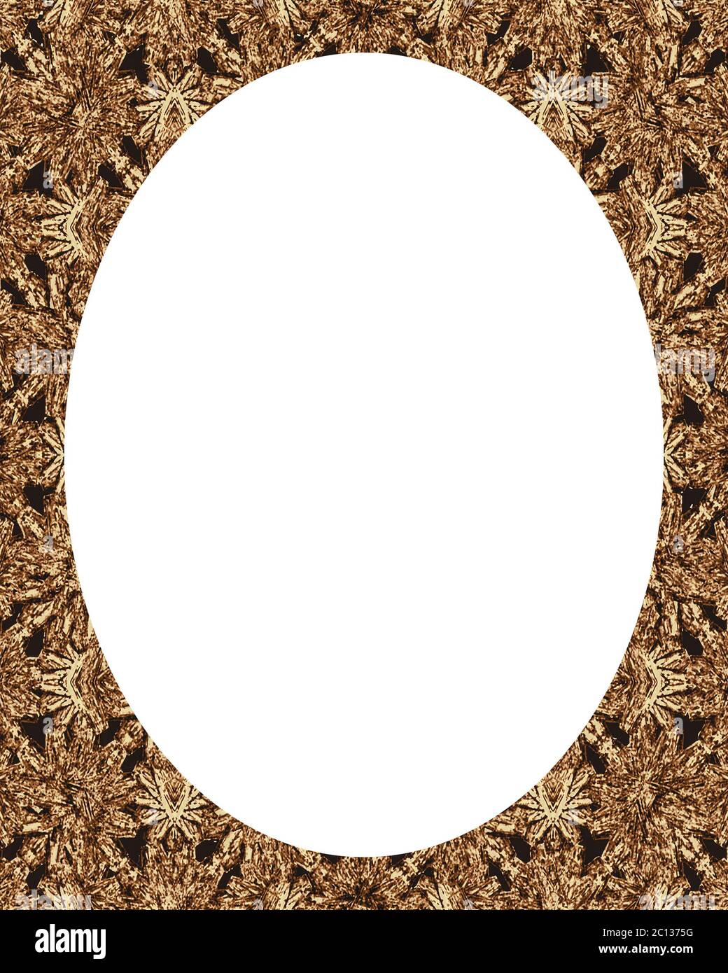 Circle Frame Background with Decorated Ornate Borders Stock Photo - Alamy