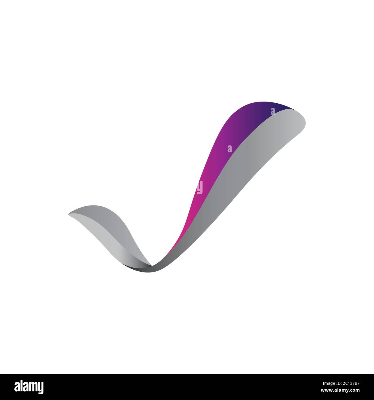 Letter w vector origami logo hi-res stock photography and images - Alamy