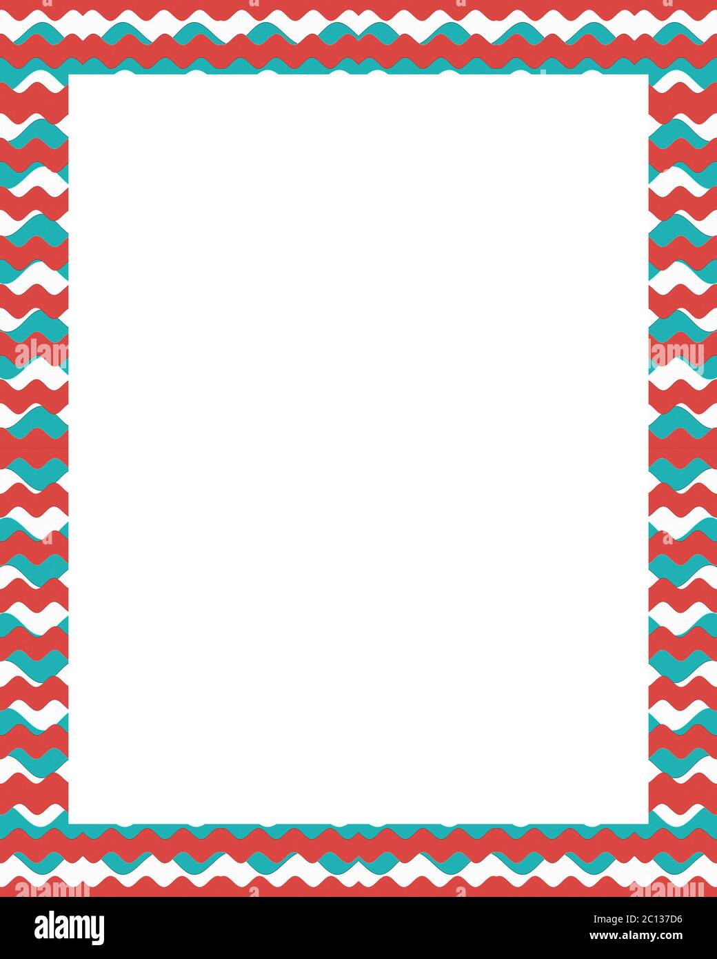 White Frame with Decorated Borders Stock Photo - Alamy