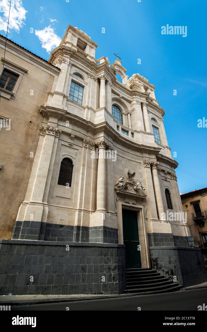 Baroque Church in Catania, Sicily, Italy Stock Photo - Alamy