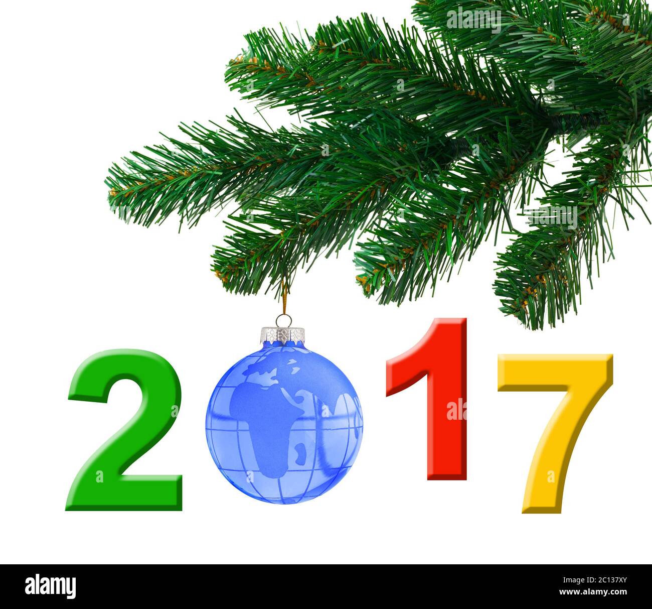 Concept global map christmas Cut Out Stock Images & Pictures - Alamy