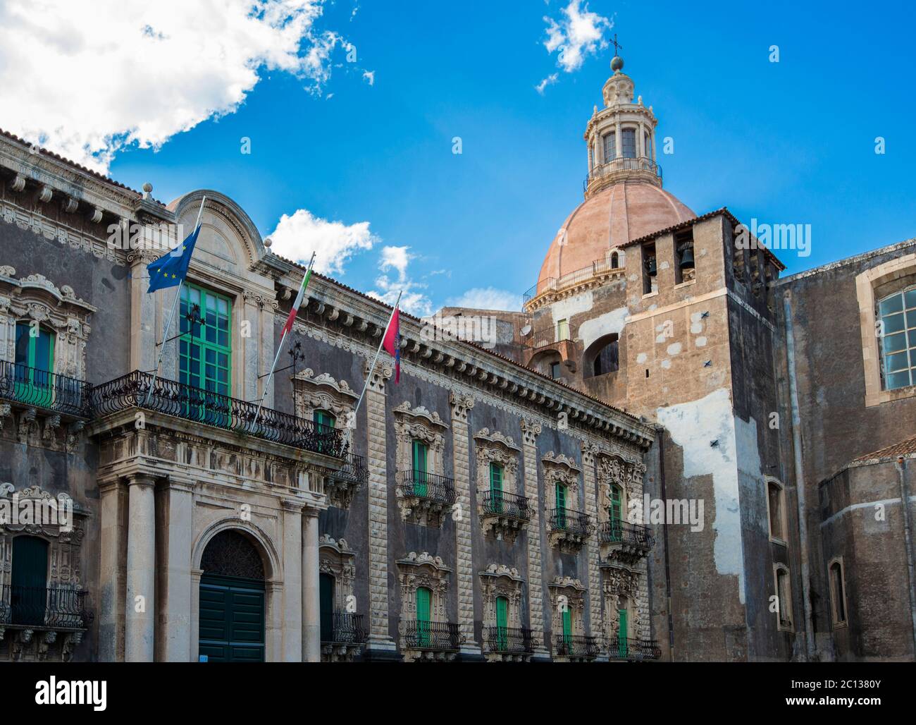 Benedictine Monastery of San Nicolo l'Arena in Catania, Sicily, Italy ...