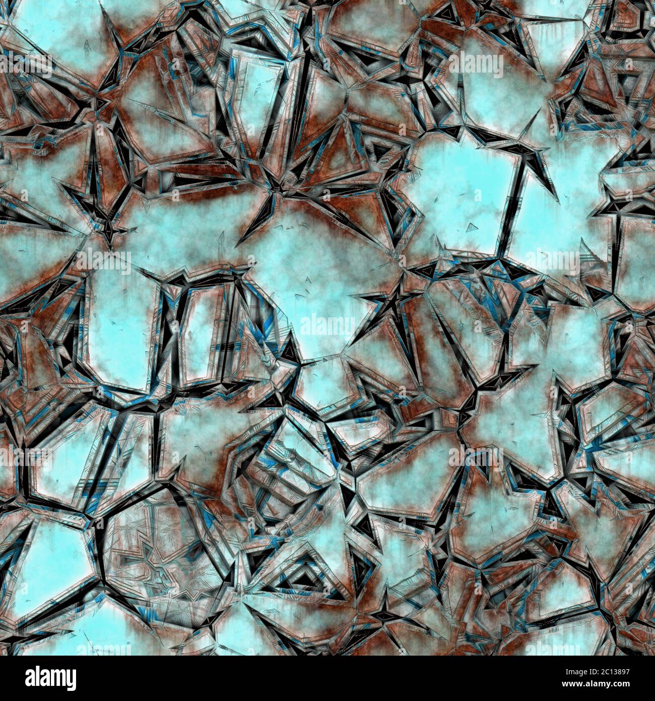 Galvanized seamless metal rust holey background texture Stock Photo - Alamy