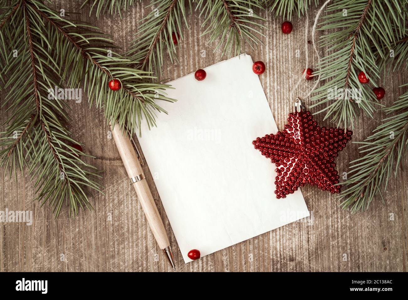 Christmas decorations blank sheet hi-res stock photography and images ...
