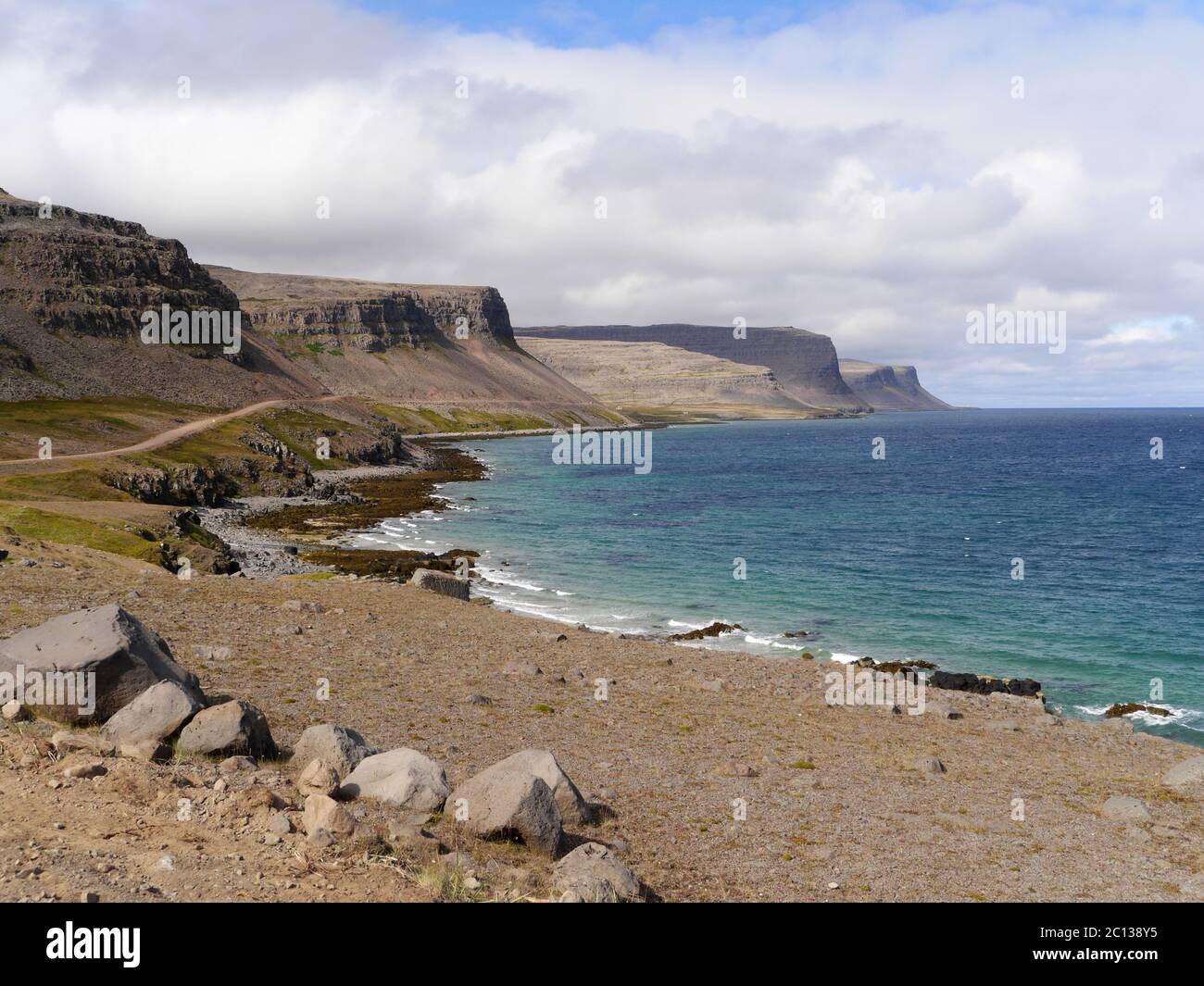 Coastal landscape in Iceland Stock Photo - Alamy