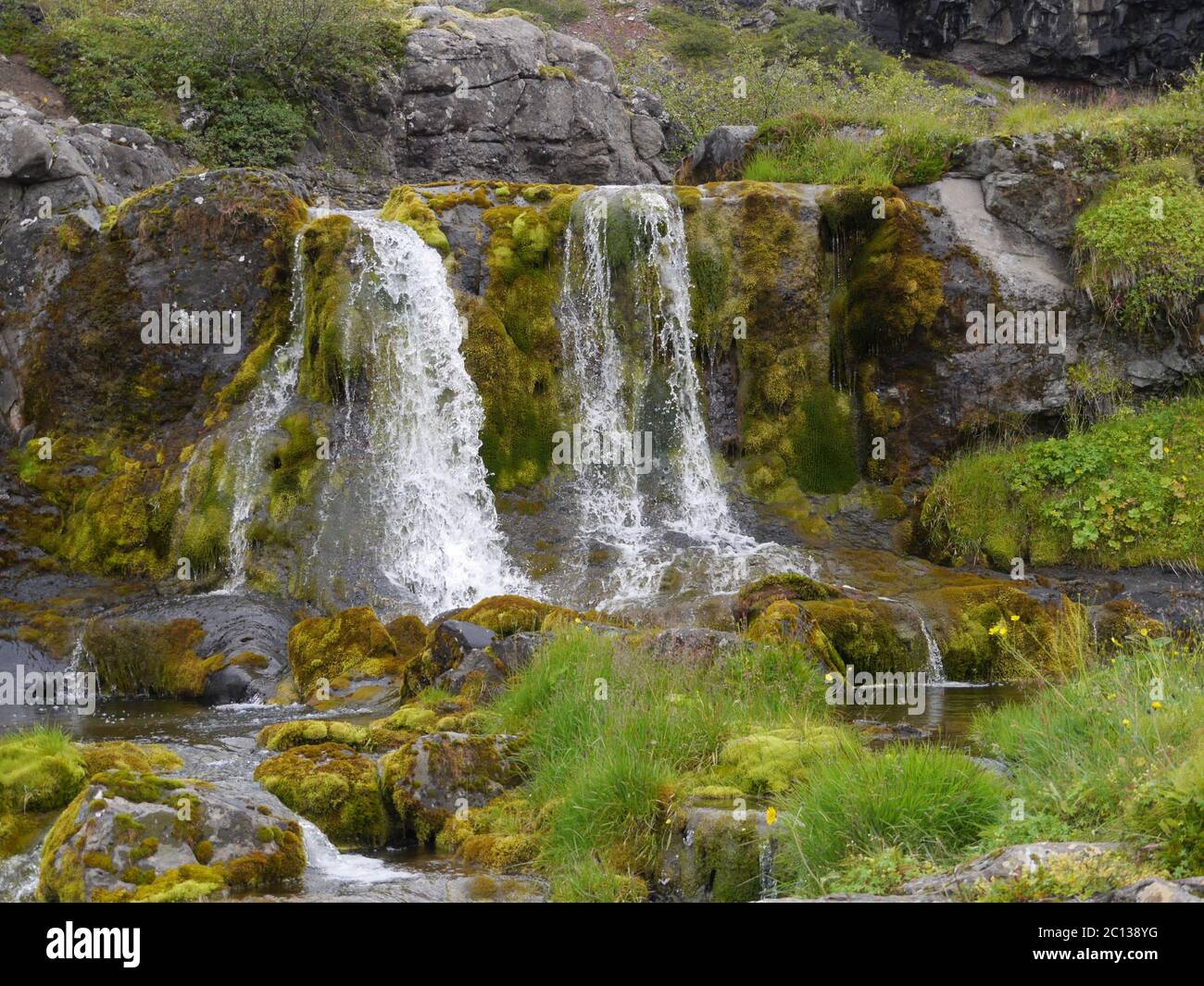 waterfall in Iceland Stock Photo - Alamy