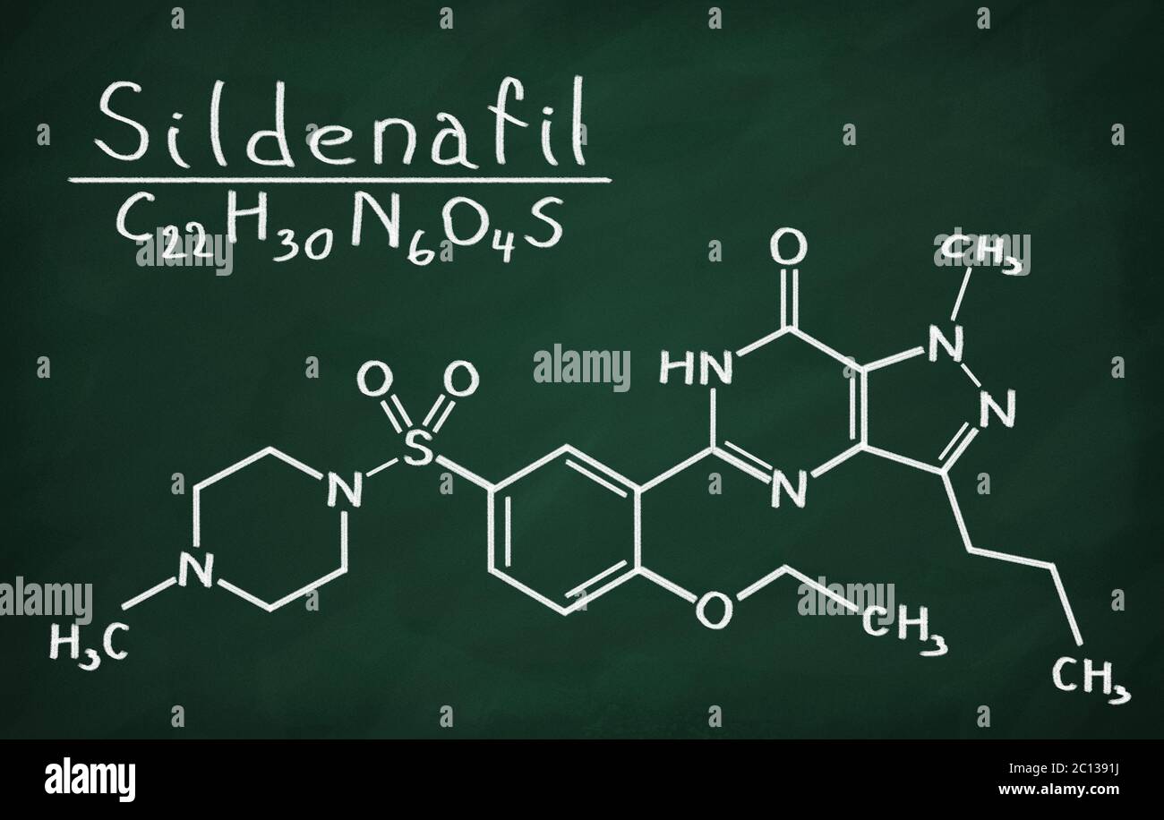 Structural model of Sildenafil Stock Photo - Alamy