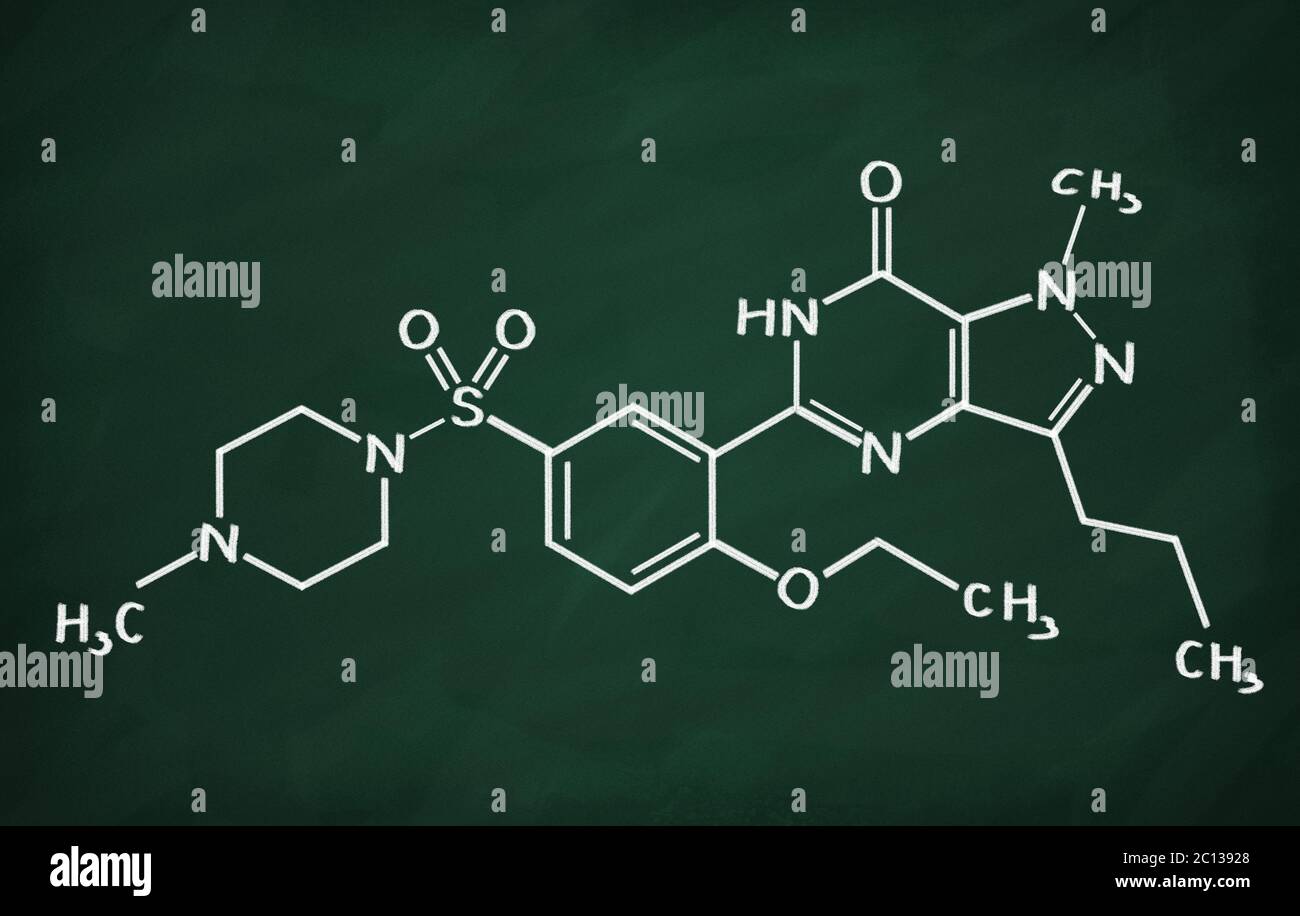 Structural model of Sildenafil Stock Photo - Alamy