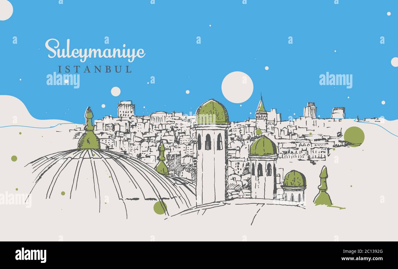 Istanbul turkey view Stock Vector Images - Alamy