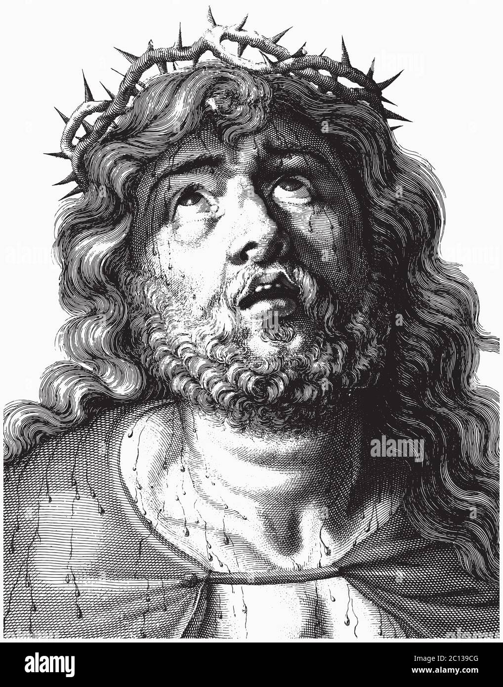 Jesus Engraving Illustration