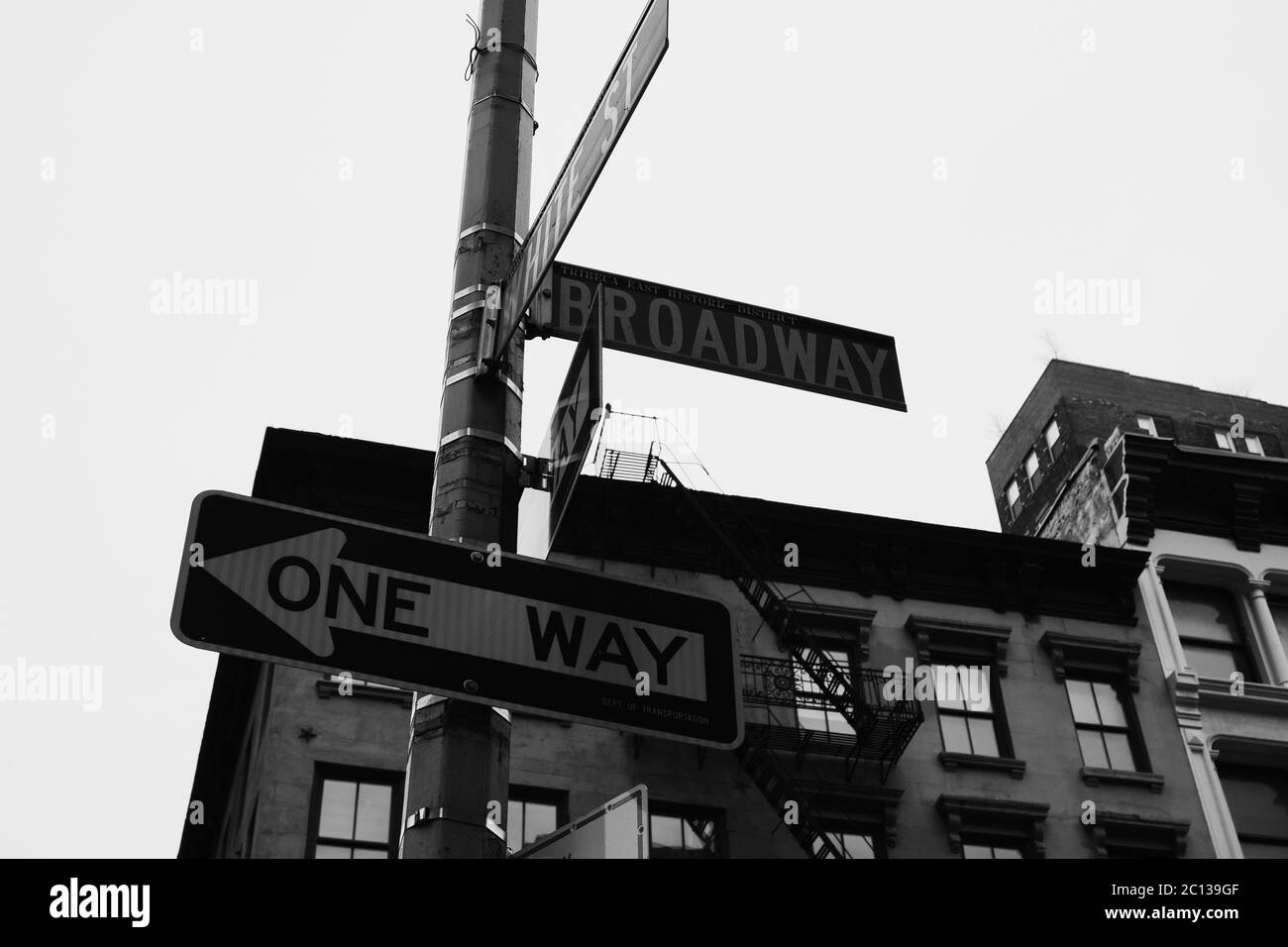 Street signs Black and White Stock Photos & Images - Alamy