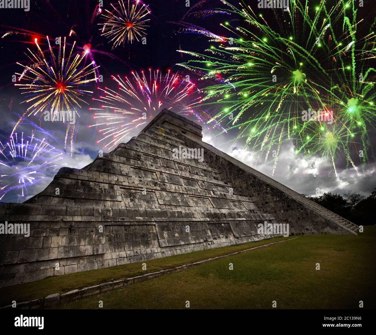 Fireworks pyramid hi-res stock photography and images - Alamy