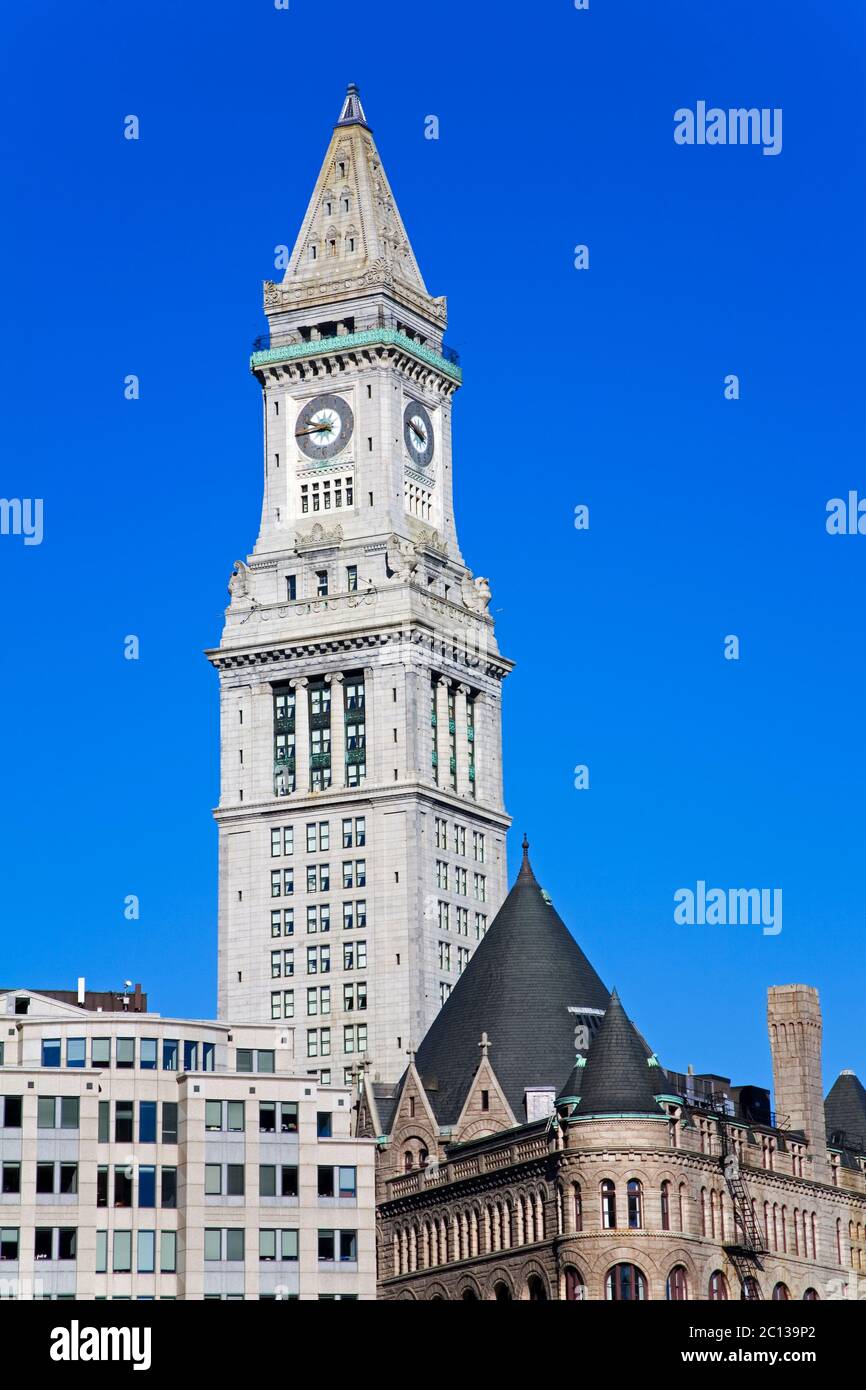 Custom House Tower, Boston, Massachusetts, USA Stock Photo - Alamy