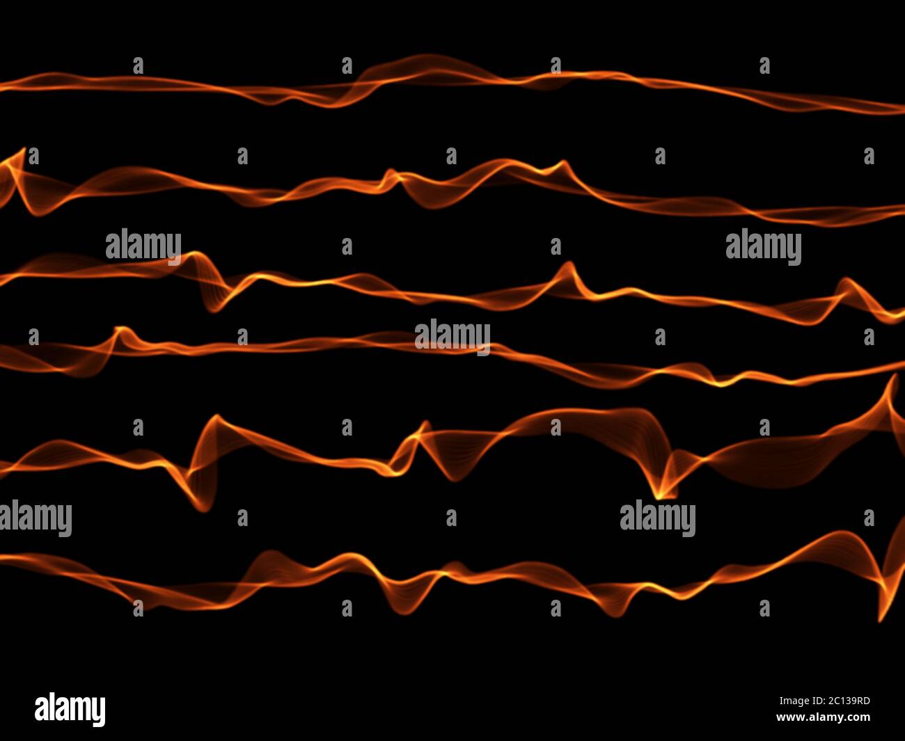 Set of abstract red smoke fire brushes over black background. Wavy ...