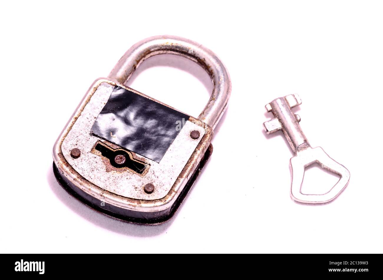 Old Antique Vintage Padlock Stock Photo - Alamy
