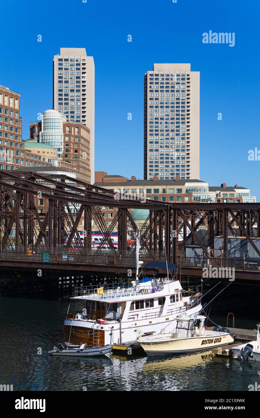Fort Point Channel Marina, Boston, Massachusetts, USA Stock Photo - Alamy