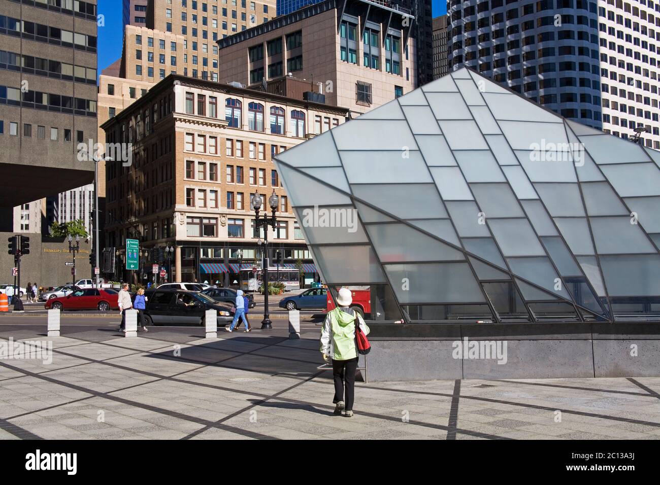 South Station Subway on Atlantic Avenue, Boston, Massachusetts, USA ...