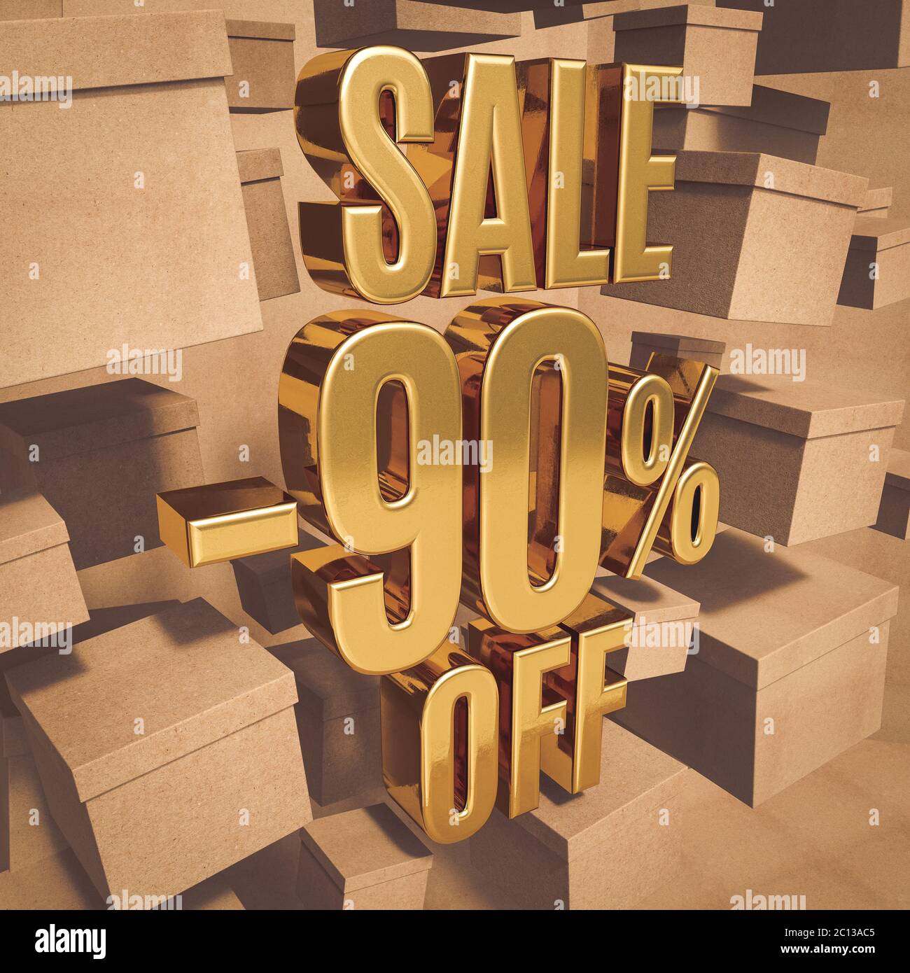 Gold Percent Sign Stock Photo - Alamy