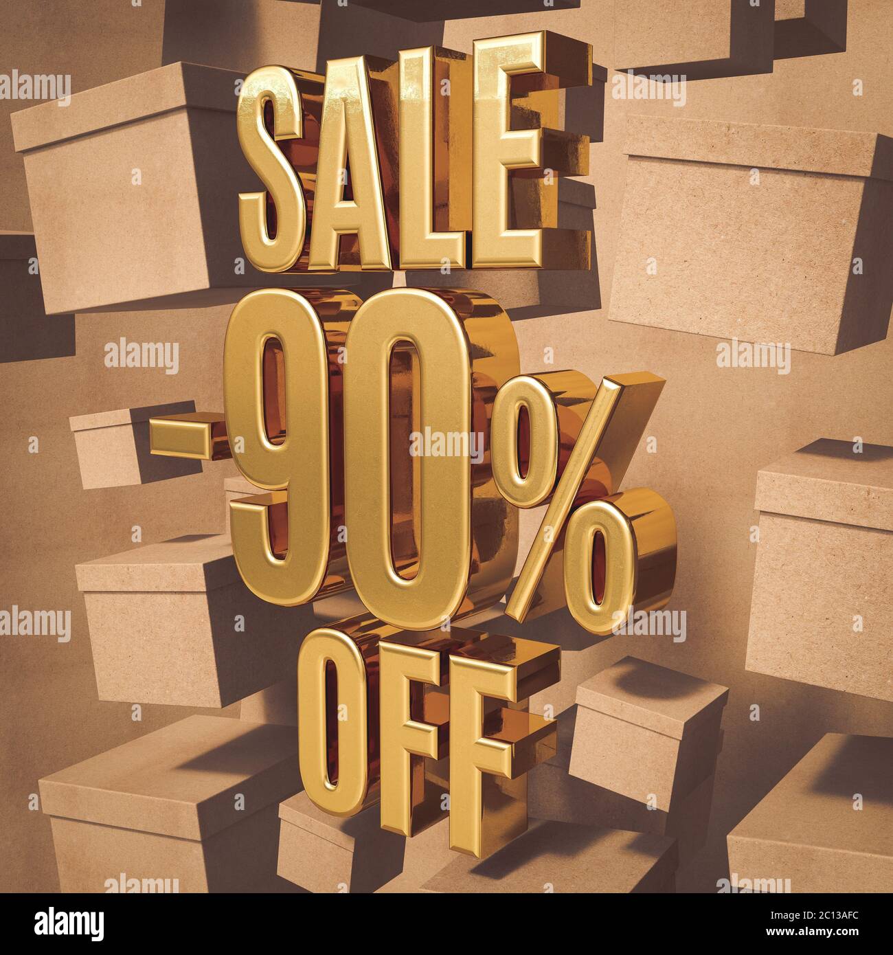 Gold Percent Sign Stock Photo - Alamy