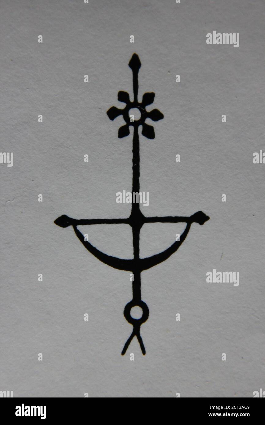 Fine 70s vintage black and white photography of the Christian cross ...