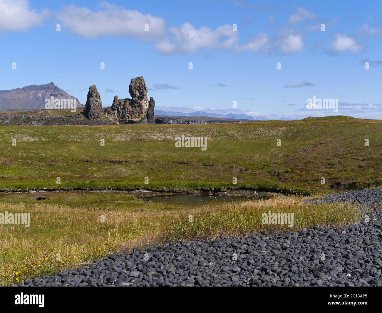 Iceland landscape londrangar snaefellsnes hi-res stock photography and ...