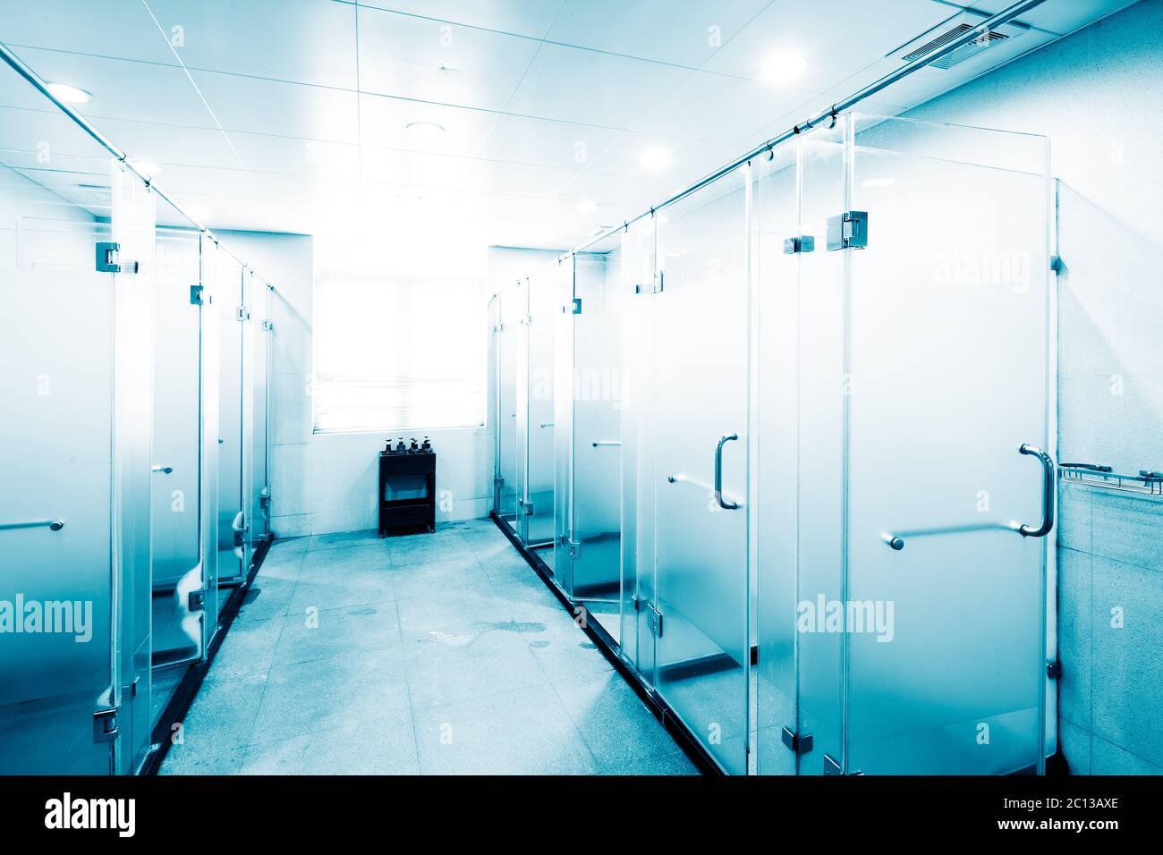 Public shower room hi-res stock photography and images - Alamy