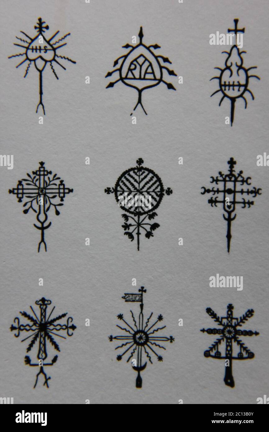 Fine 70s vintage black and white photography of the Christian cross ...