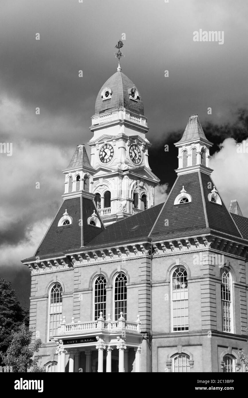 Gloucester city hall cape ann greater boston area hi-res stock ...