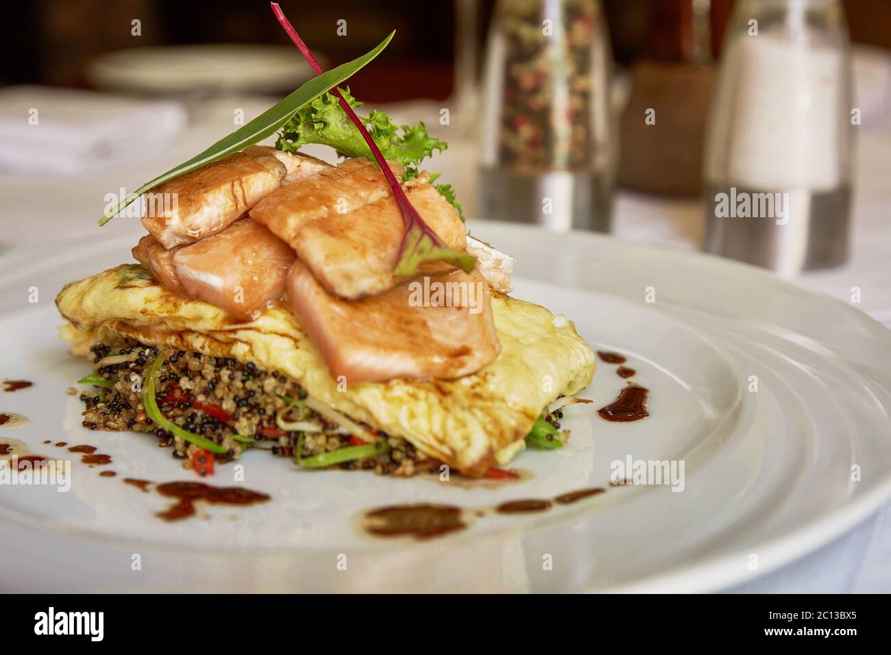 Traditional Peruvian Fish Trucha Served in a Restaurant Stock Photo - Alamy