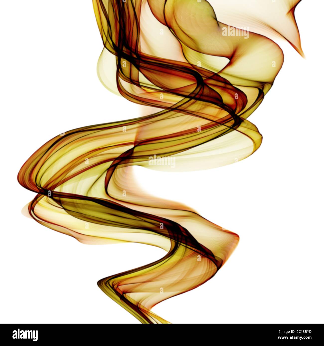 abstract colorful wavy smoke flame over white background Stock Photo ...