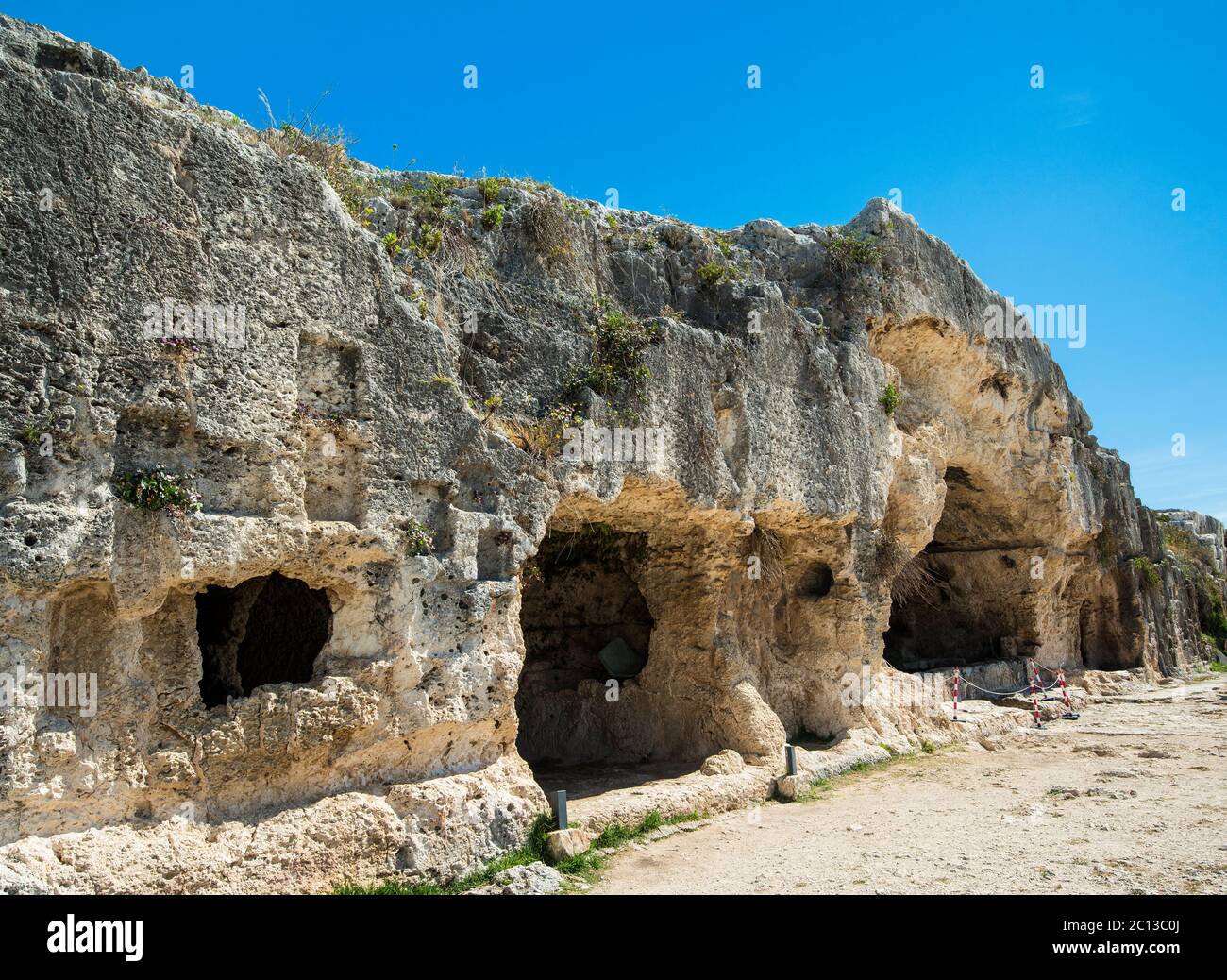 Grotto, Neapolis Archaeological Park, Syracuse, Sicily, Italy Stock ...