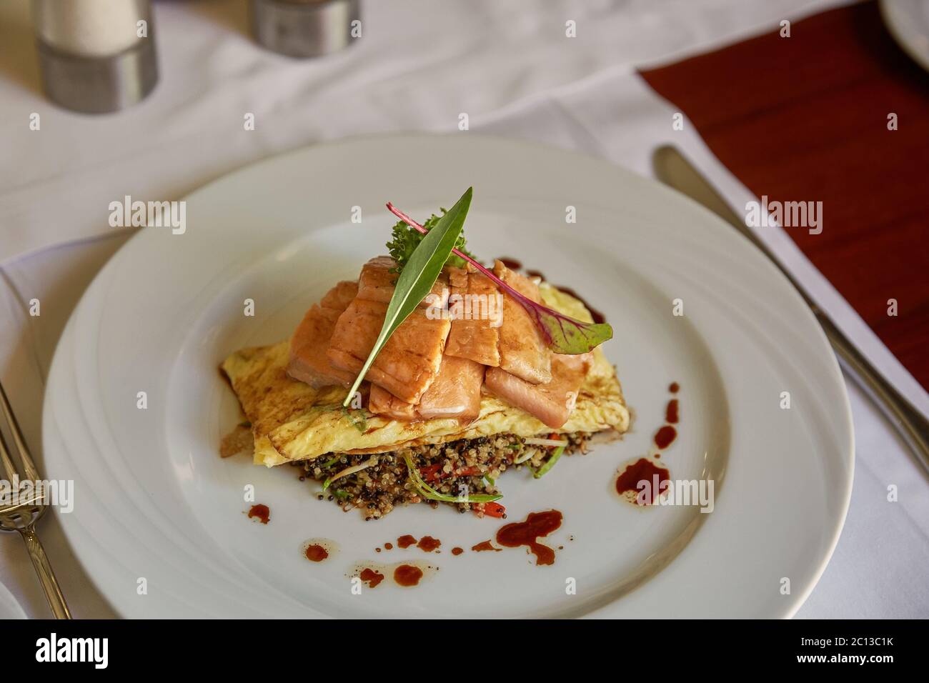 Traditional Peruvian Fish Trucha Served in a Restaurant Stock Photo - Alamy