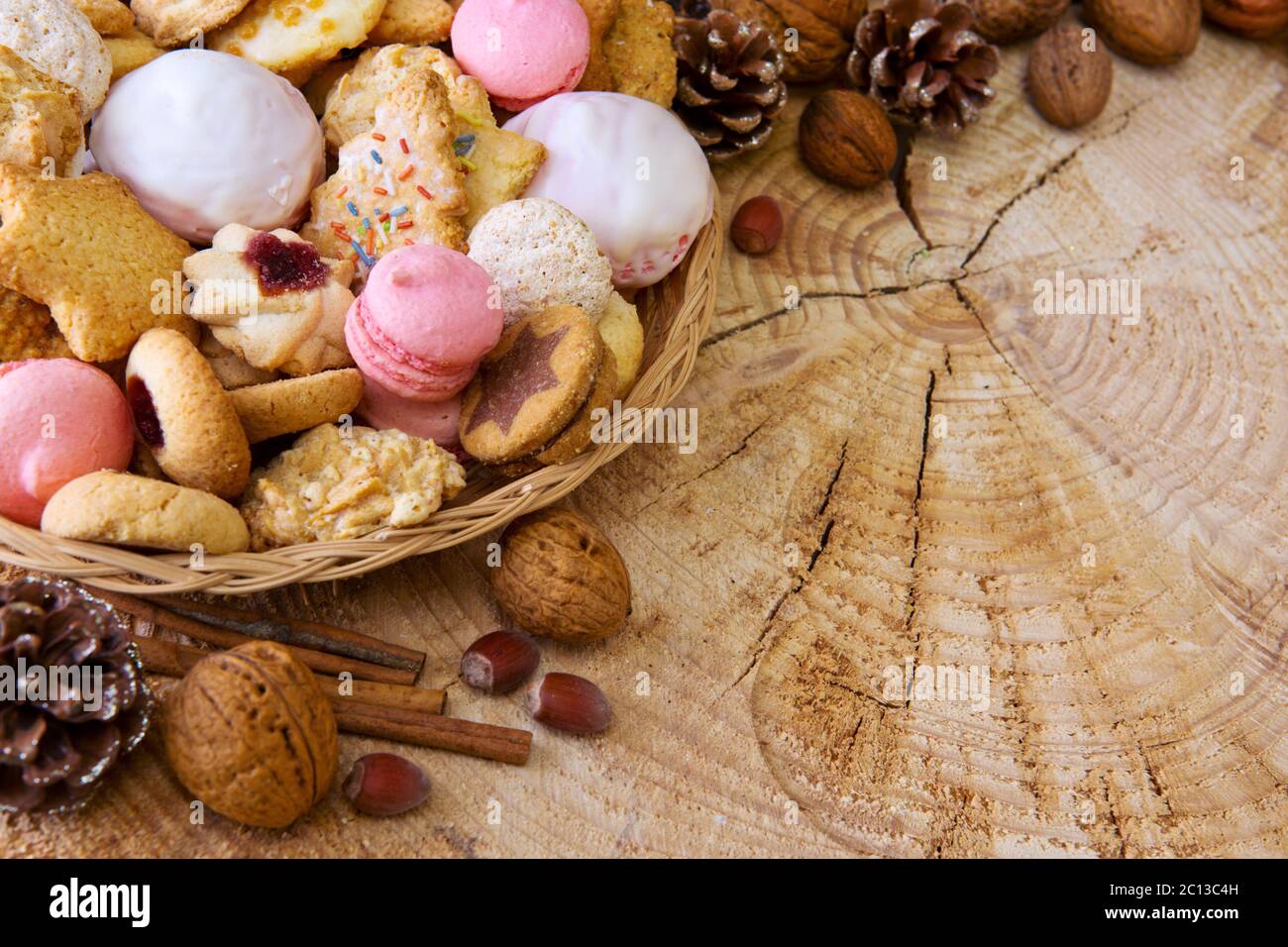 Christmas cookies in the plate Stock Photo - Alamy