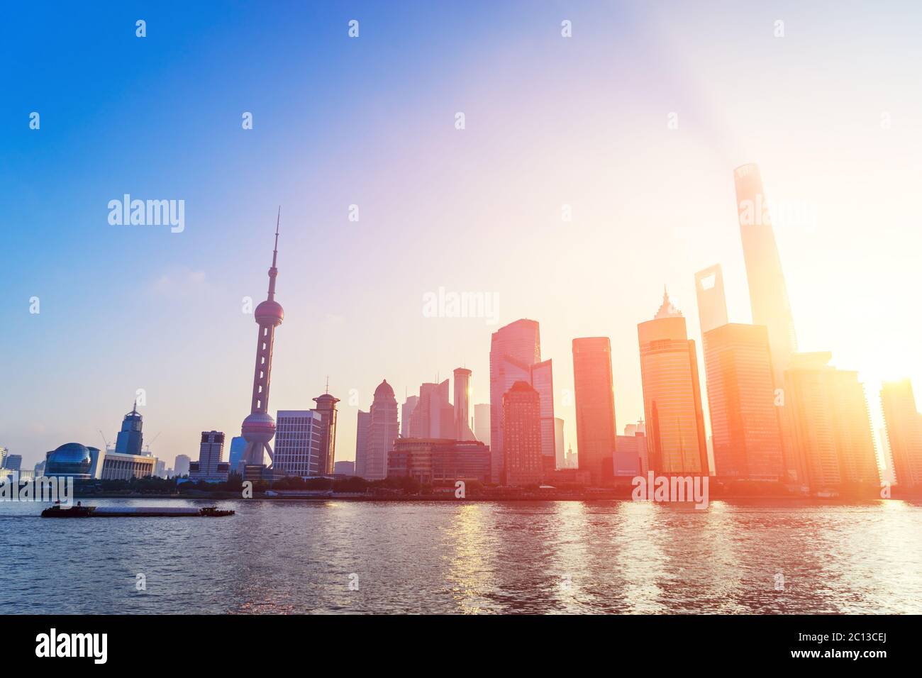 modern office buildings in shanghai Stock Photo - Alamy