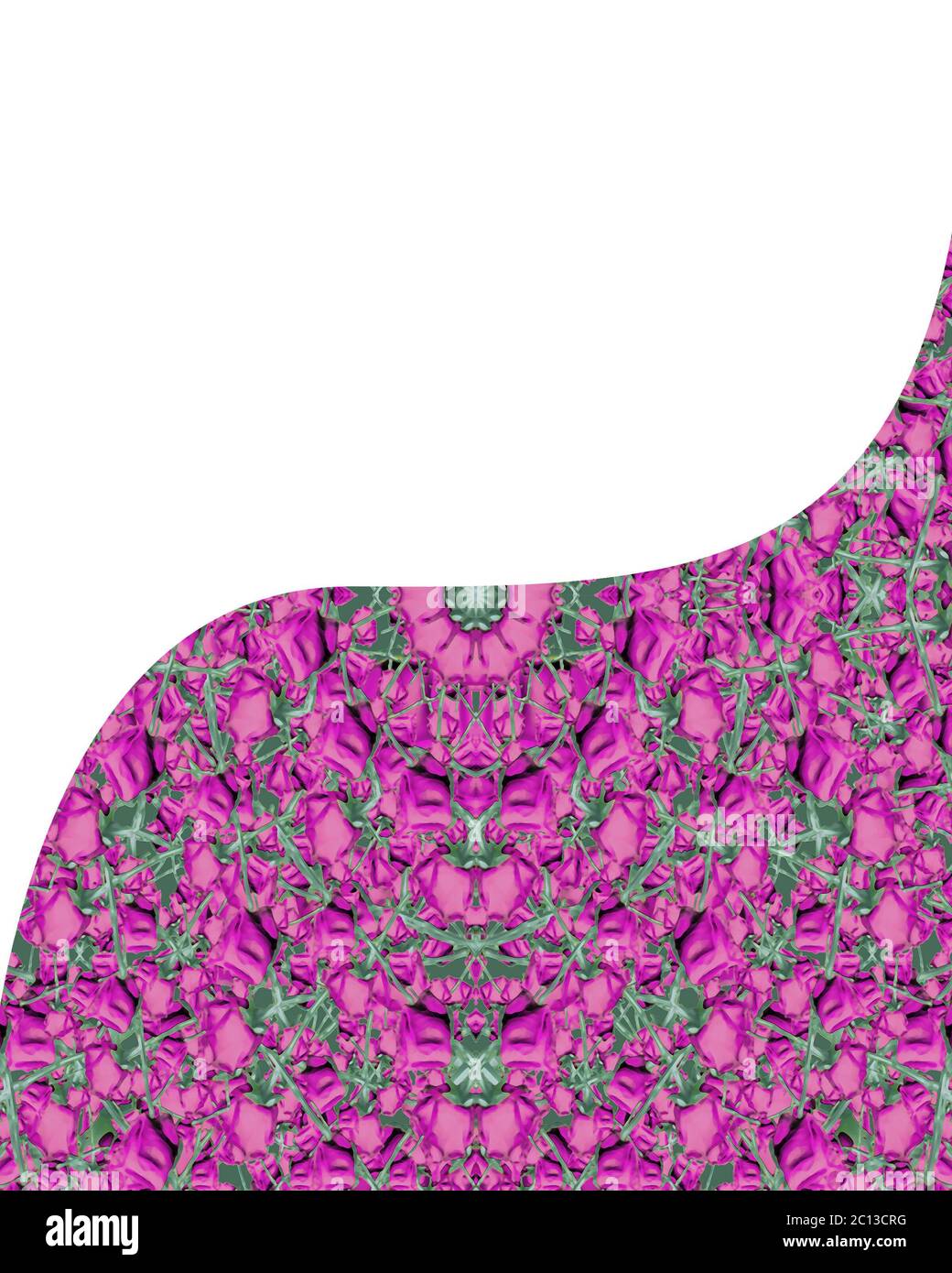 Curved Frame Background with Decorated Borders Stock Photo - Alamy