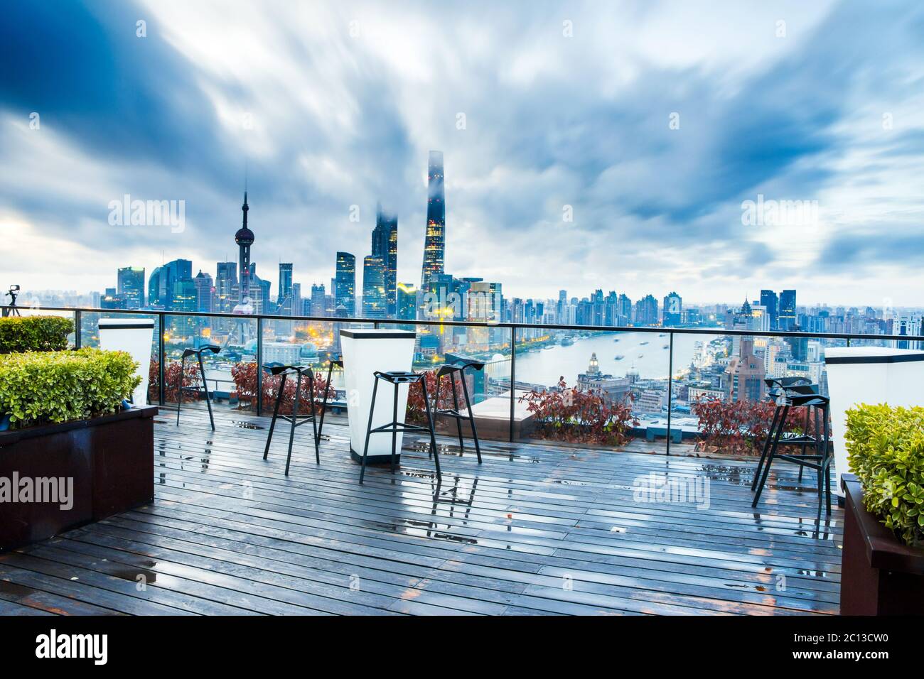 modern office buildings in shanghai Stock Photo - Alamy