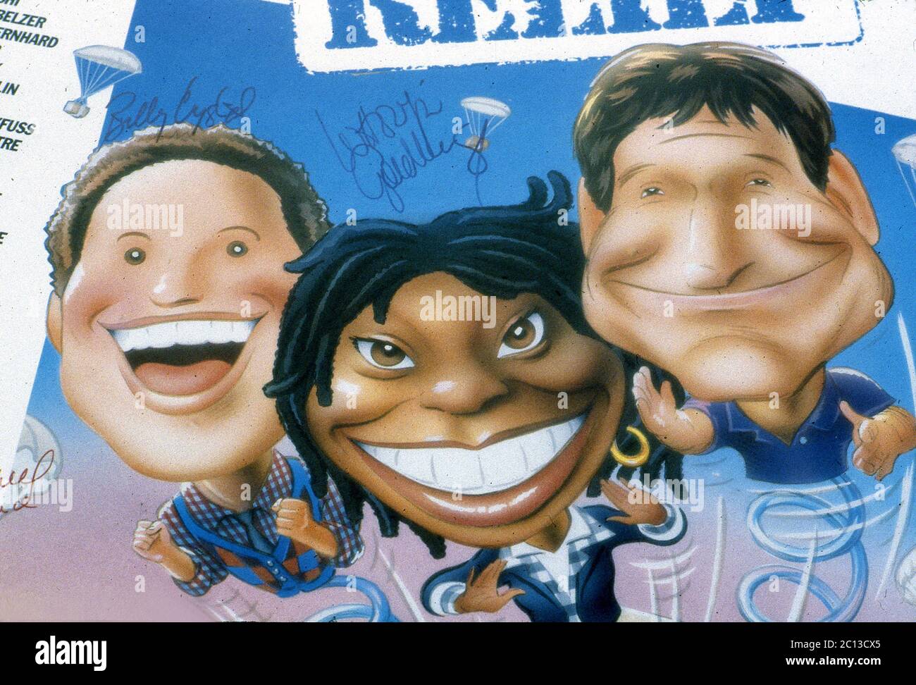 Autographed poster from Comic Relief Stock Photo - Alamy