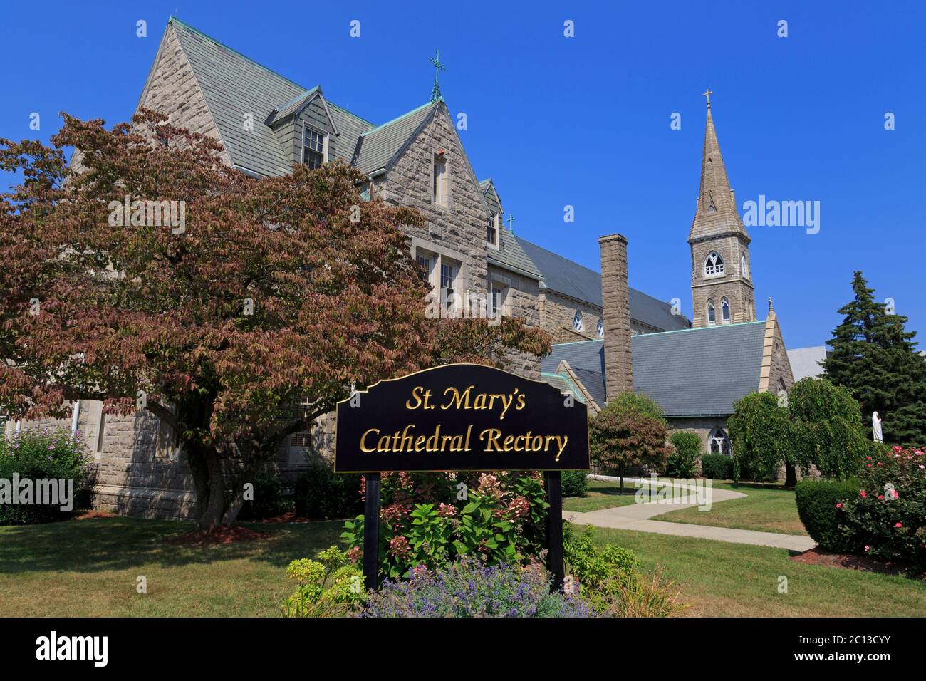 St. Mary's Cathedral, Fall River, Massachusetts, USA Stock Photo - Alamy