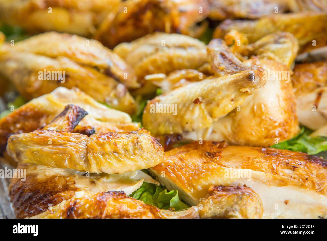 typical dish with different pieces of chicken Stock Photo - Alamy
