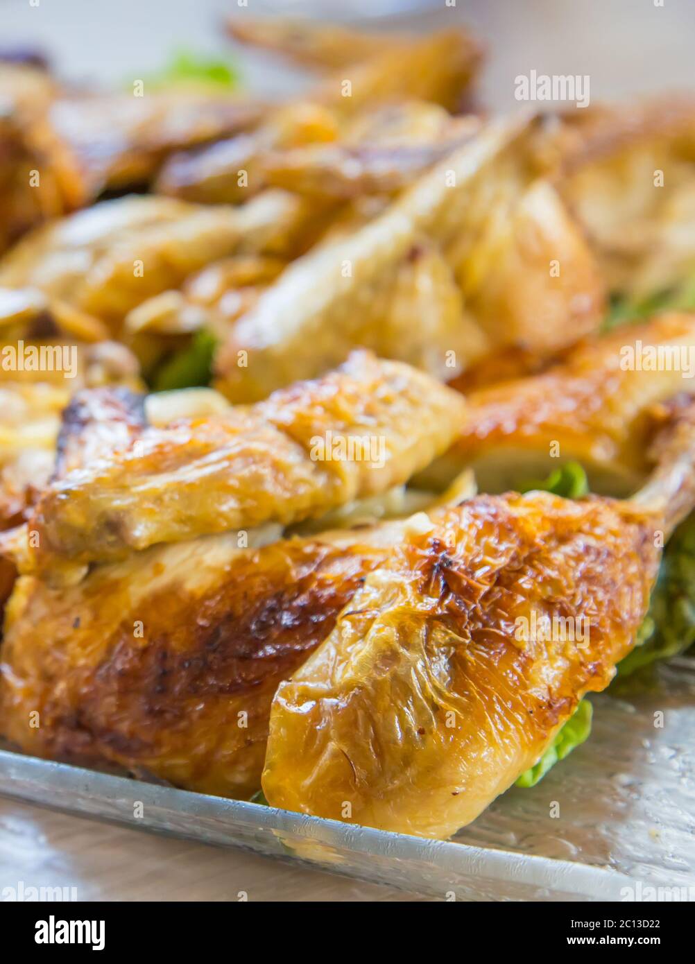 Buffet plate chicken pieces hi-res stock photography and images - Alamy