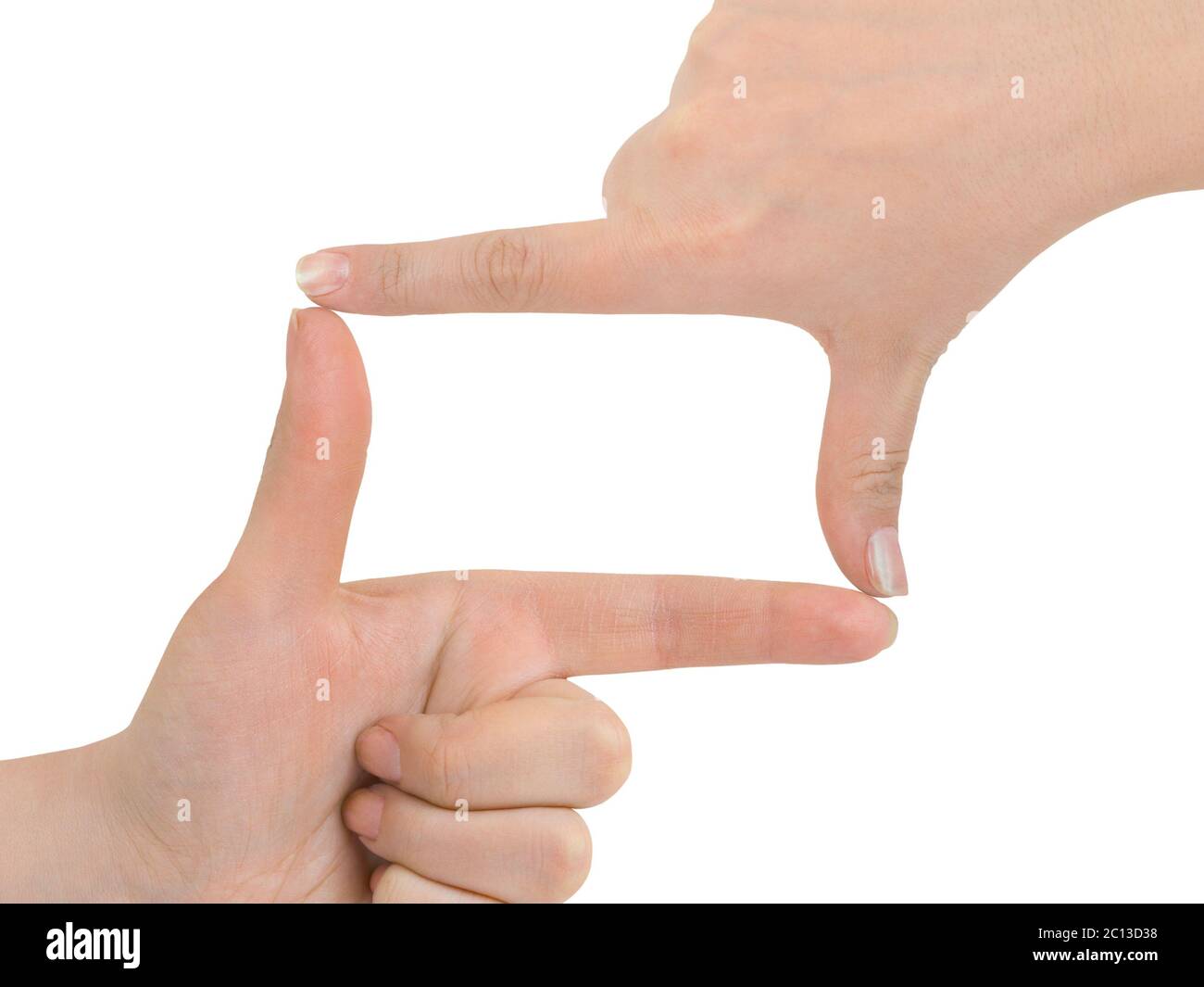 Frame made of hands Stock Photo - Alamy